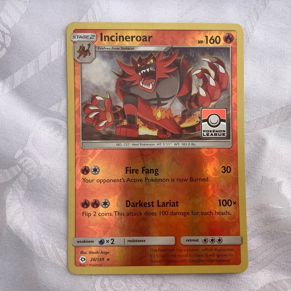 Pokemon | Toys | Incineroar Pokmon Cards Reverse Foil With Pokmon ...